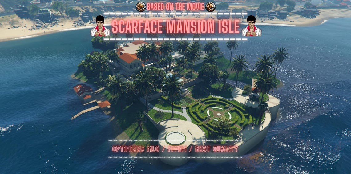 Scarface Mansion | MLO/MAP | Fivem GTAV | Optimized | Drag and Drop ...