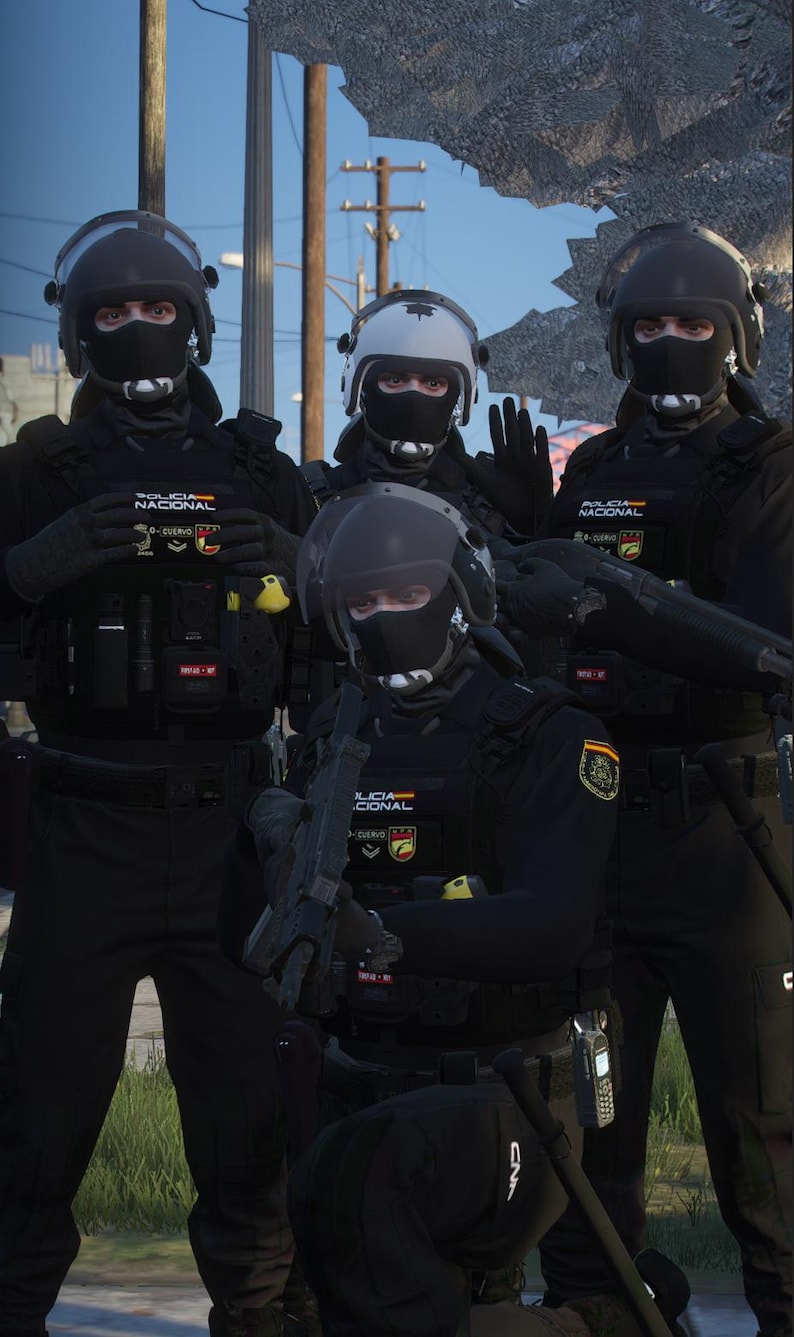 E.U.P Clothing Police Pack PACK / Police Fivem GTAV Optimized Drag and ...