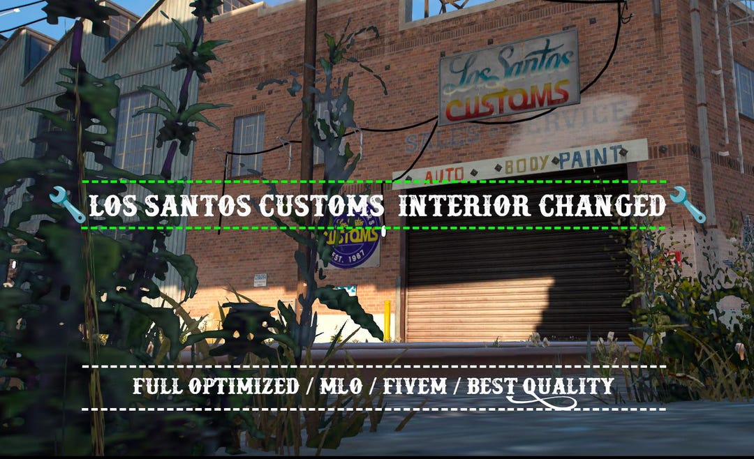 Los Santos Customs MLO/MAP Fivem GTAV Optimized Drag and Drop Files ...
