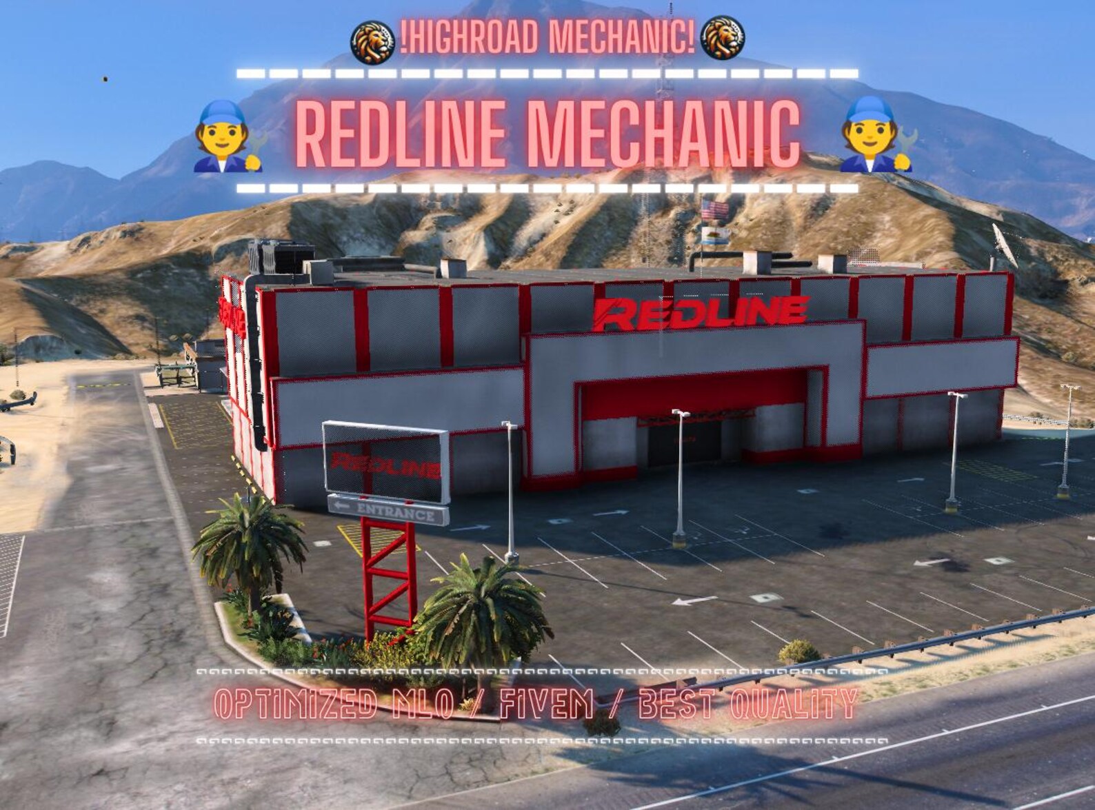 Red Line Mechanic | MLO/MAP | Fivem GTAV | Optimized | Drag and Drop ...