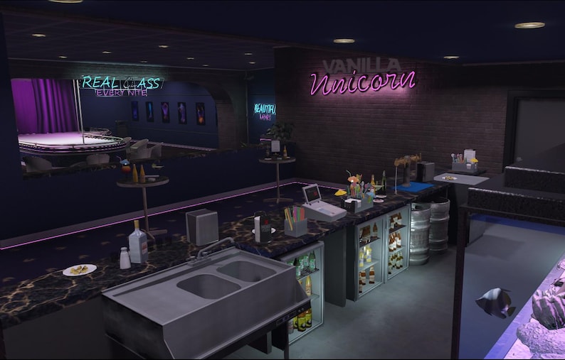 Vanilla Unicorn Night Club MLO/MAP Fivem GTAV Optimized Drag and Drop ...