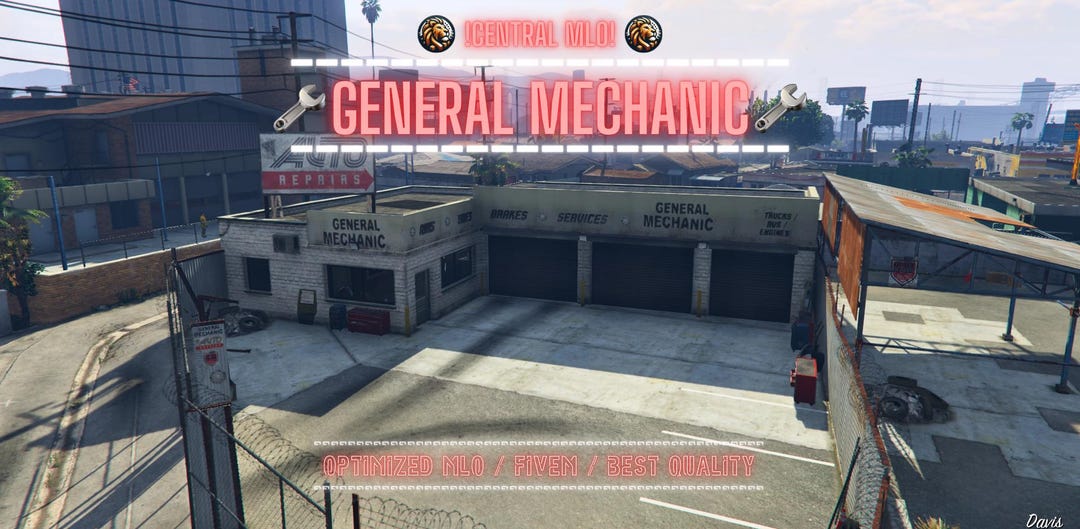 General Mechanic MLO/MAP Fivem GTAV Optimized Drag and Drop Files Best ...