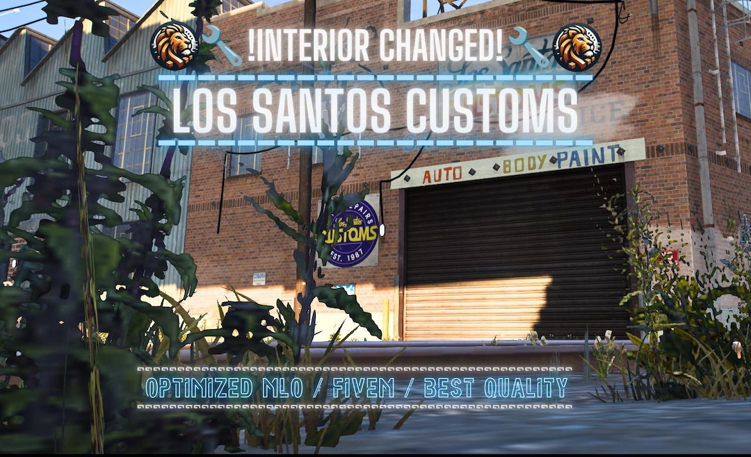 Los Santos Customs MLO / MAP Fivem GTAV Optimized Drag and Drop Files Best Quality - Etsy España