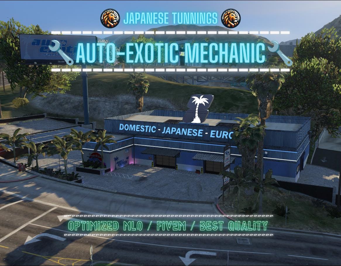 Auto Exotic Mechanic | MLO/MAP | Fivem GTAV | Optimized | Drag and Drop ...