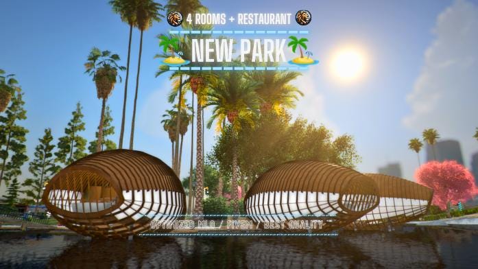 New Park | MLO / MAP | Fivem GTAV | Optimized | Drag and Drop Files ...