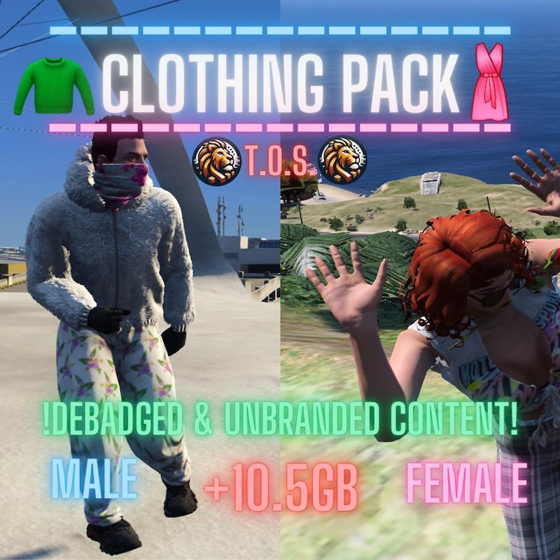 Fivem Unbranded Clothing - Etsy