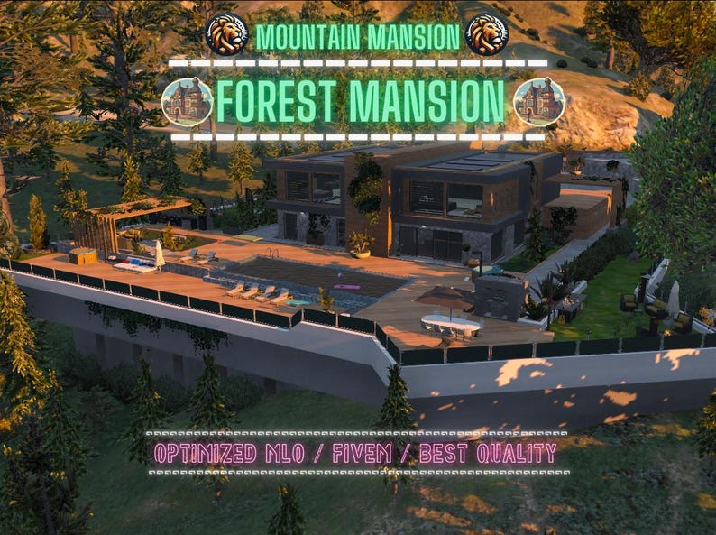 Forest Mansion | MLO/MAP | Fivem GTAV | Optimized | Drag and Drop Files ...