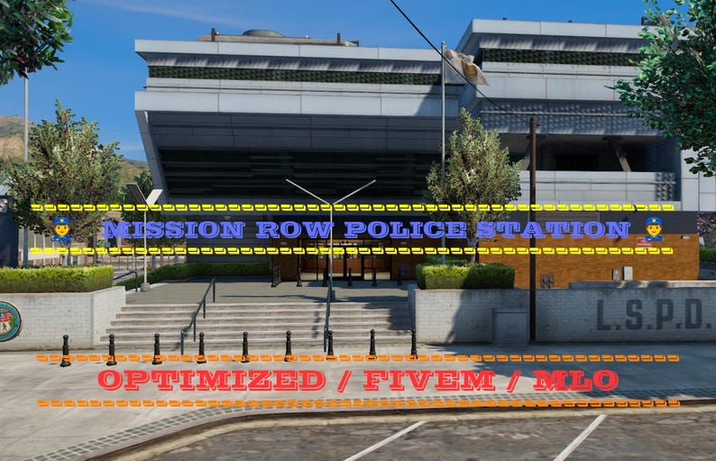 Mission Row Police Station MLO/MAP Fivem GTAV Optimized Drag and Drop Files Best Quality - Etsy UK