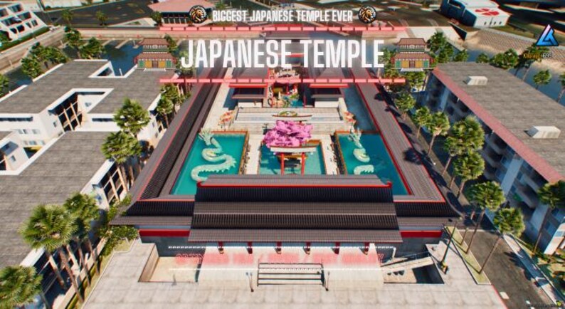 Japanese Temple MLO / MAP Fivem GTAV Optimized Drag and Drop Files Best ...