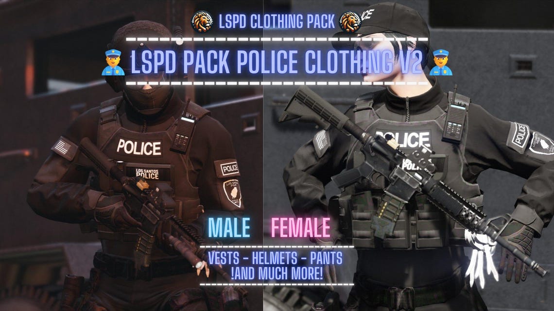 L.S.P.D Clothing Police Pack | PACK / Police | Fivem GTAV | Optimized ...