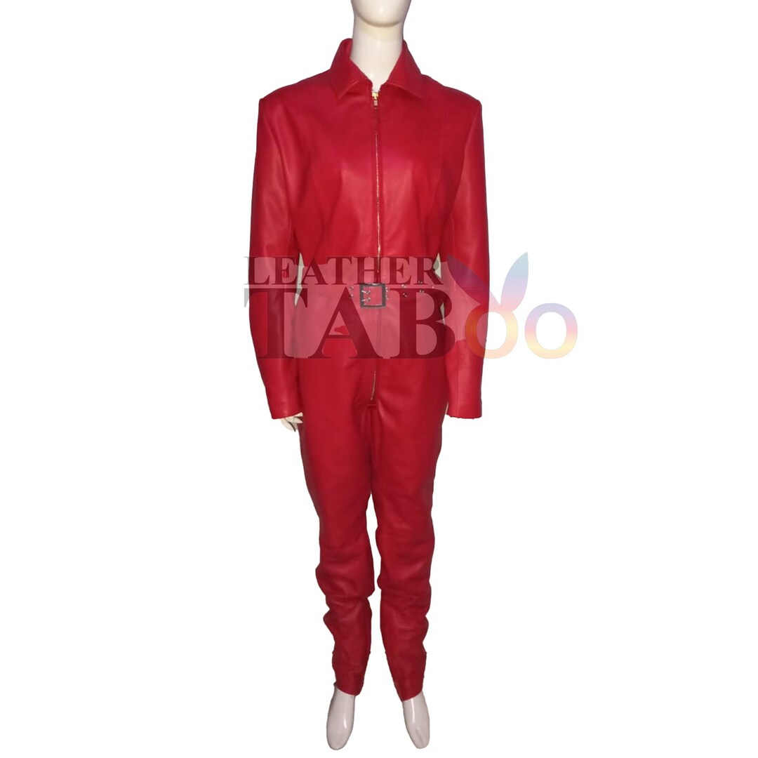 Real Sheep Leather Catsuit Stylish Long Dress Gift for Her - Etsy