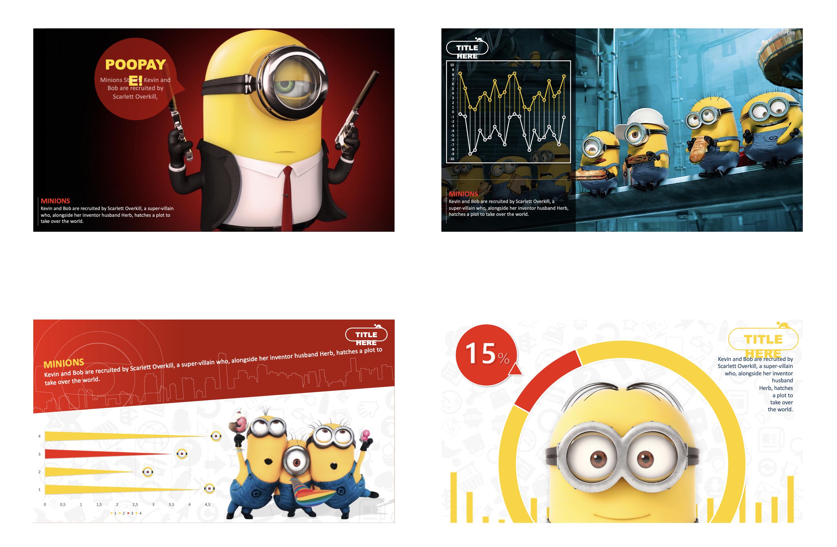 Minions Powerpoint Template: Fun Yellow Cartoon Theme (PDF Download) - Etsy