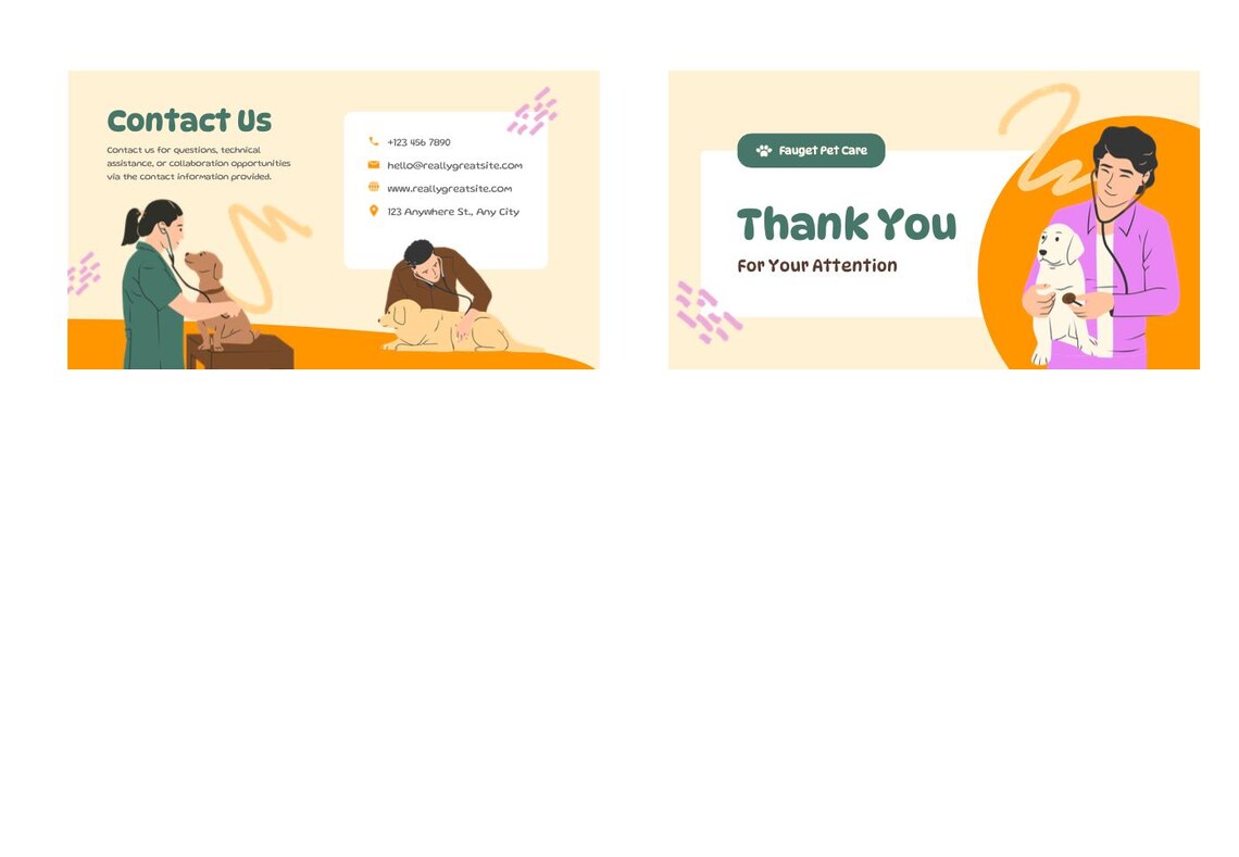 Modern Pet Care Business Presentation Template | Editable Powerpoint ...