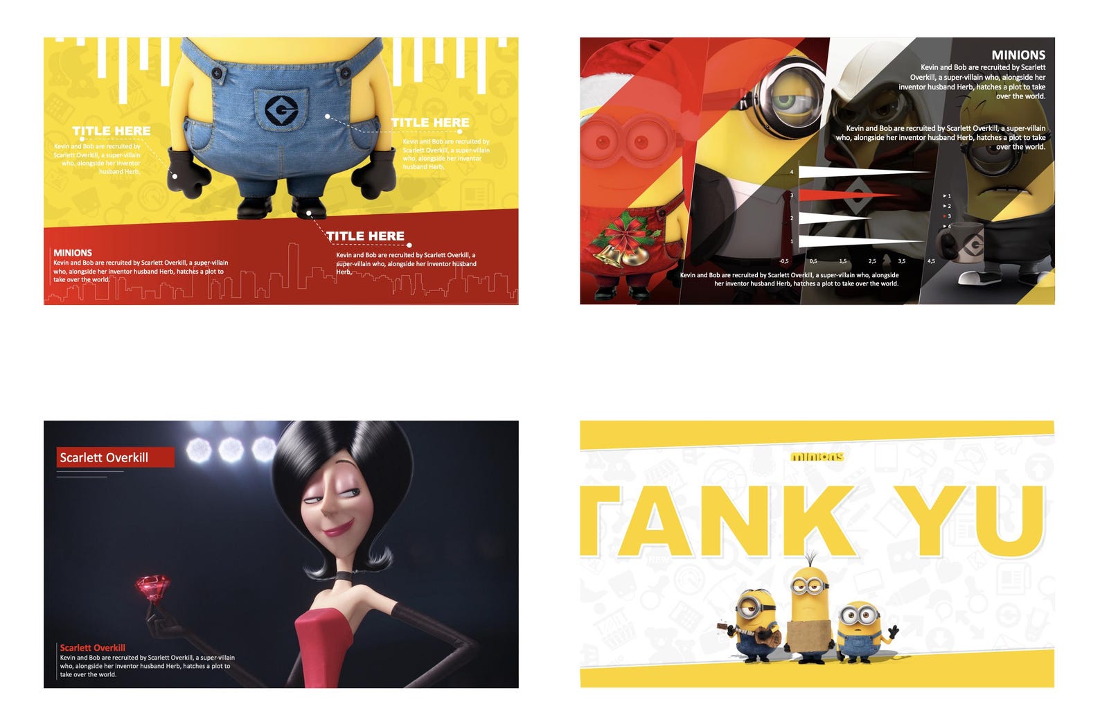 Minions Powerpoint Template: Fun Yellow Cartoon Theme (PDF Download) - Etsy