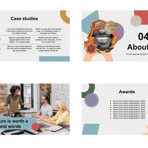 Modern Collage Presentation Template | Creative Slide Deck for Design ...