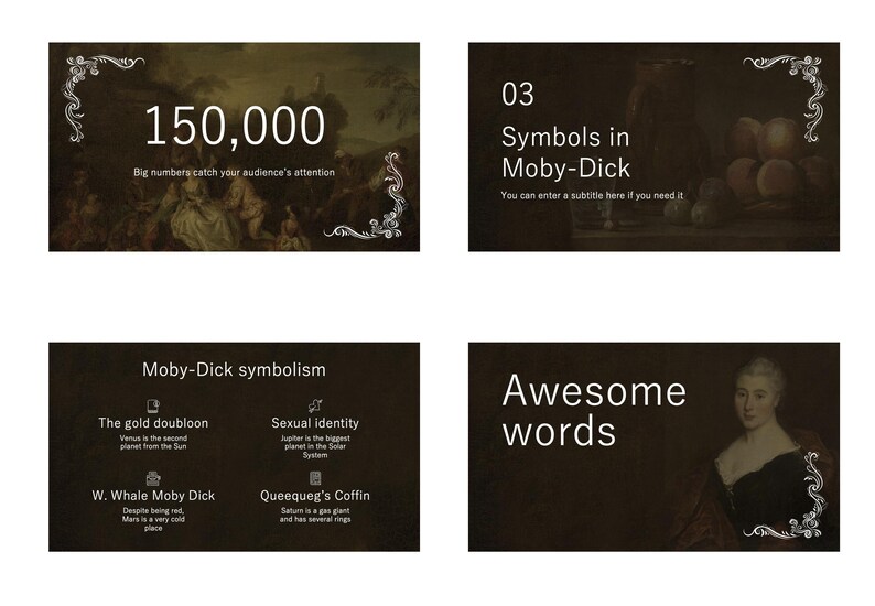 Gothic Romanticism Presentation Template | Vintage Slide Deck for ...