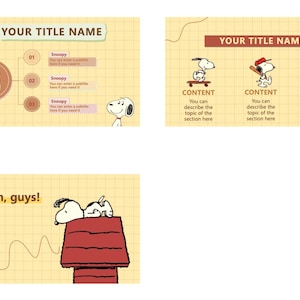 Plantilla de PowerPoint de Snoopy: Diapositivas de Peanuts (Descarga ...