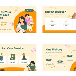 Modern Pet Care Business Presentation Template | Editable Powerpoint ...