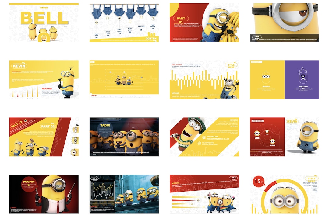 Minions Powerpoint Template | Bello Hello Presentation Slides | Fun ...