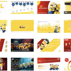 Minions Powerpoint Template: Fun Yellow Cartoon Theme (PDF Download) - Etsy