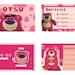 Lotso Toy Story Powerpoint Template: Pink Strawberry Kids Slides - Etsy