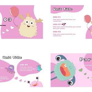 Cute Monster-themed Powerpoint Template for Kids | Colorful and Fun ...