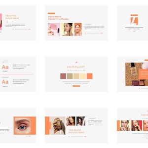 Vibrant Beauty Brand Powerpoint Template for Skincare and Cosmetics ...