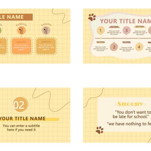 Snoopy Powerpoint Template: Peanuts Presentation Slides (digital ...