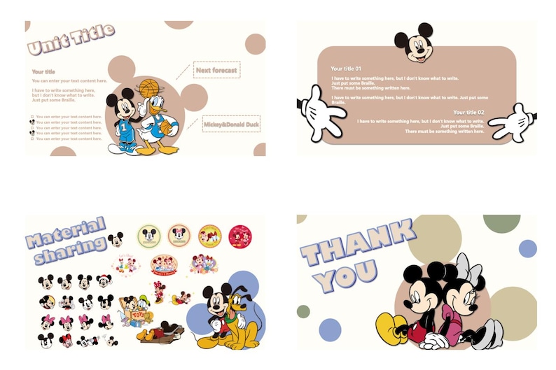 Plantilla de PowerPoint de Mickey Mouse / Diapositivas de presentación ...