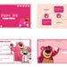 Lotso Toy Story Powerpoint Template: Pink Strawberry Kids Slides - Etsy
