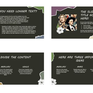 Dadaism Inspired Powerpoint Template - Editable Modern Art Slides for Creative Presentations - Etsy