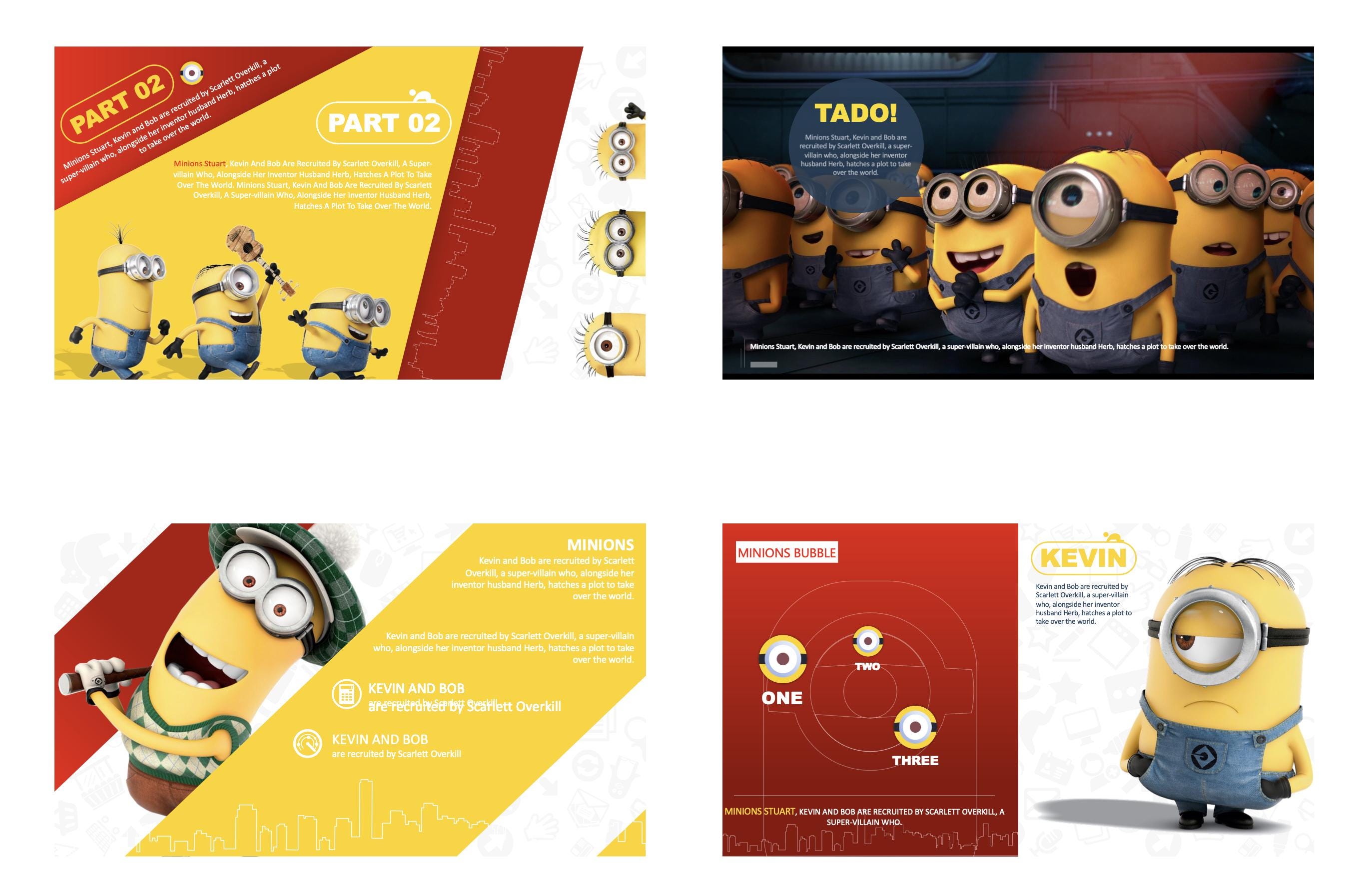 Minions Powerpoint Template: Fun Yellow Cartoon Theme (PDF Download) - Etsy