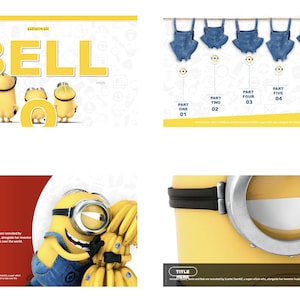 Minions Powerpoint Template: Fun Yellow Cartoon Theme (PDF Download) - Etsy