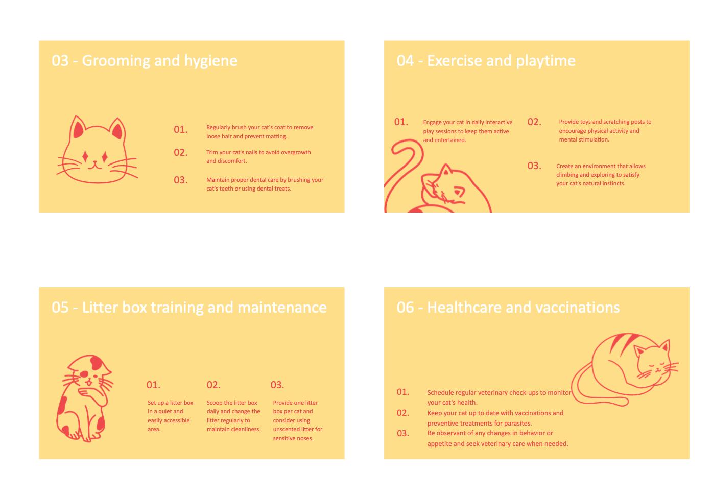 Cat Care Powerpoint Template | Comprehensive Guide for Pet Owners ...