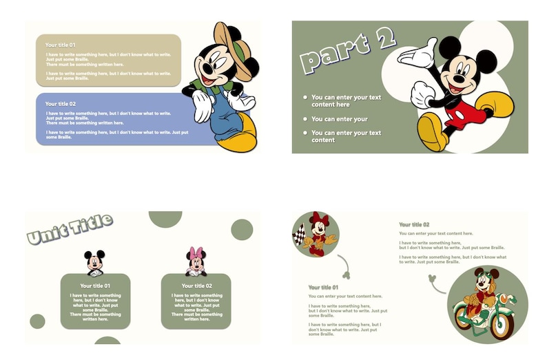 Plantilla de PowerPoint de Mickey Mouse / Diapositivas de presentación ...
