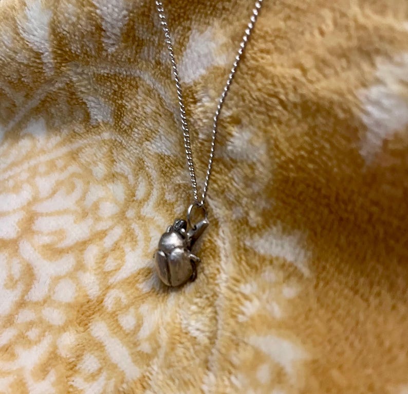 Cute Handmade Beetle Pendant - Etsy