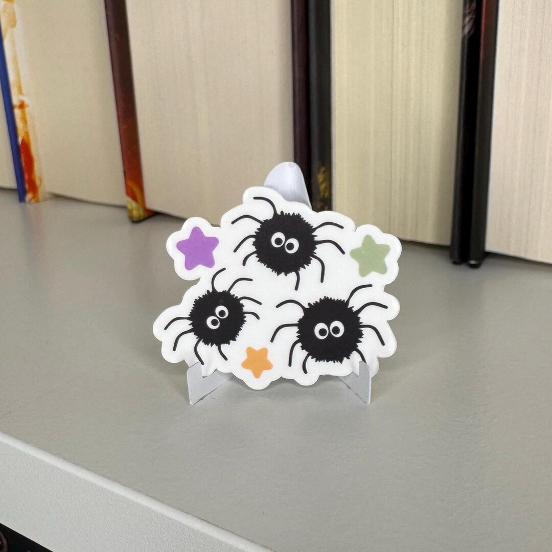 Soot Sprite Spider Sticker: Spirited Away Inspired Vinyl Decal - Etsy