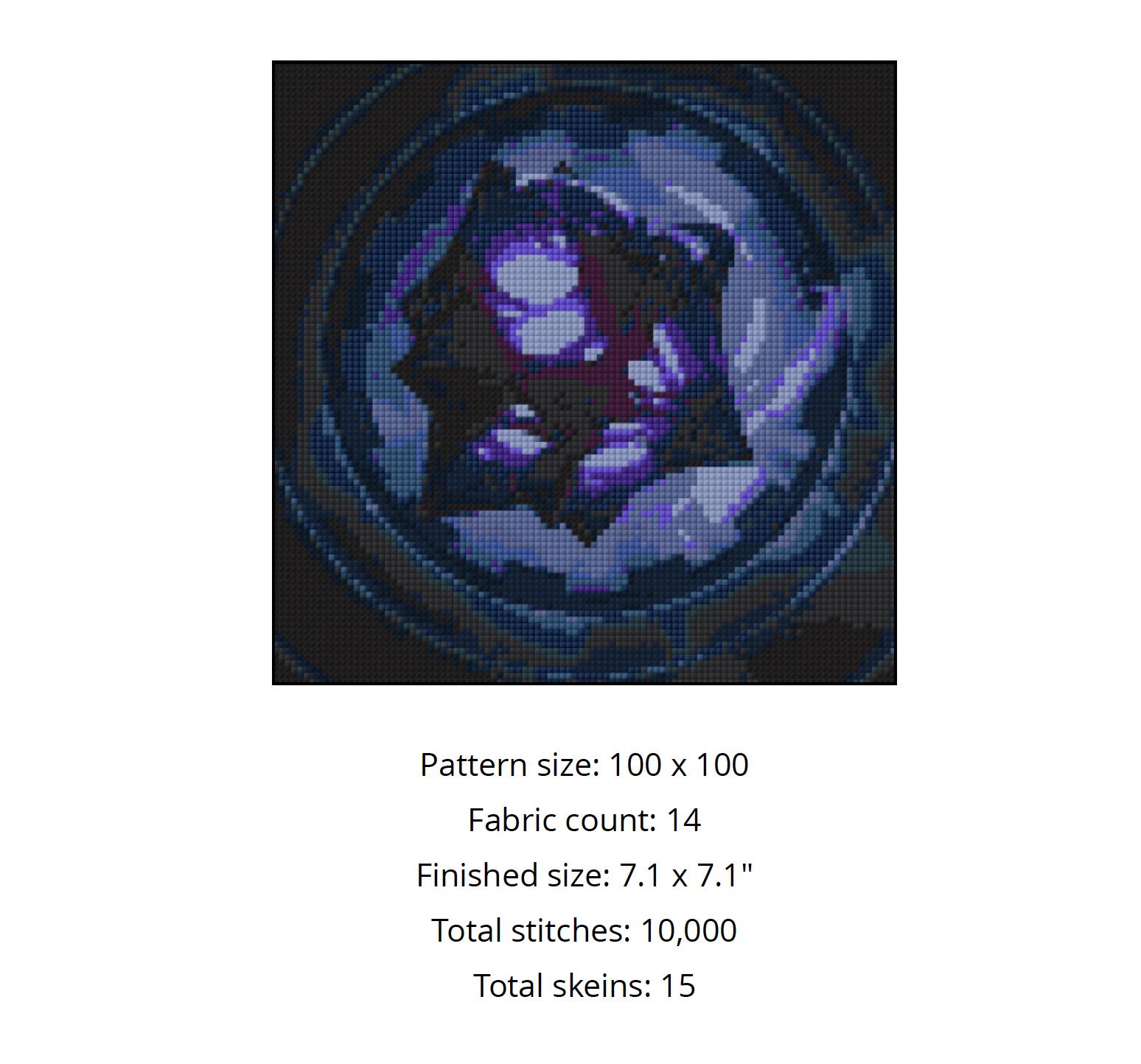 Hexcore Arcane Cross Stitch Pattern (digital Download) - Etsy