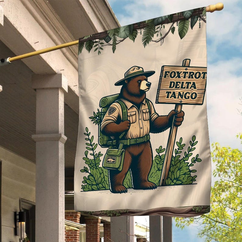 Resist Bear Anti-trump Garden Flag, Subtle F*ck Trump Garden Flag ...
