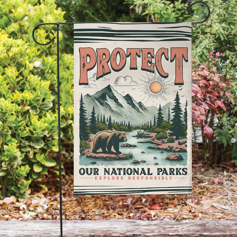 Protect Our National Parks Flag, Subtle Anti Trump Flag, Parks Not ...
