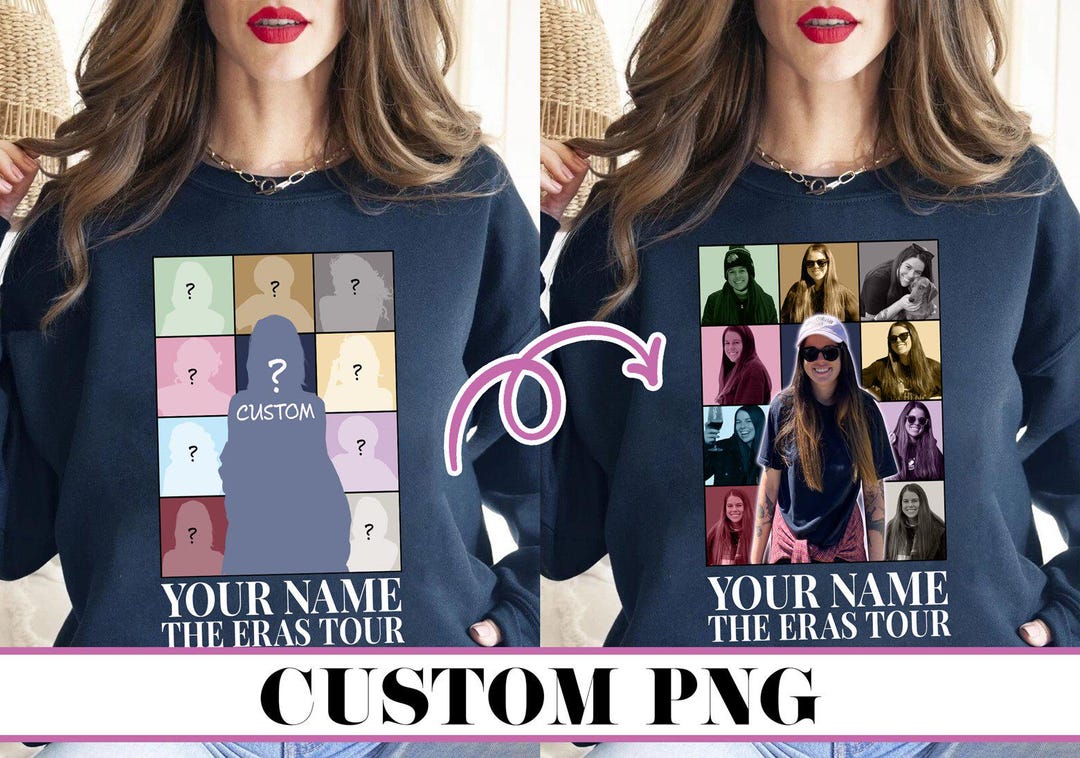 Custom Photo the Eras Tour Png Download, Personalize Bootleg Custom ...