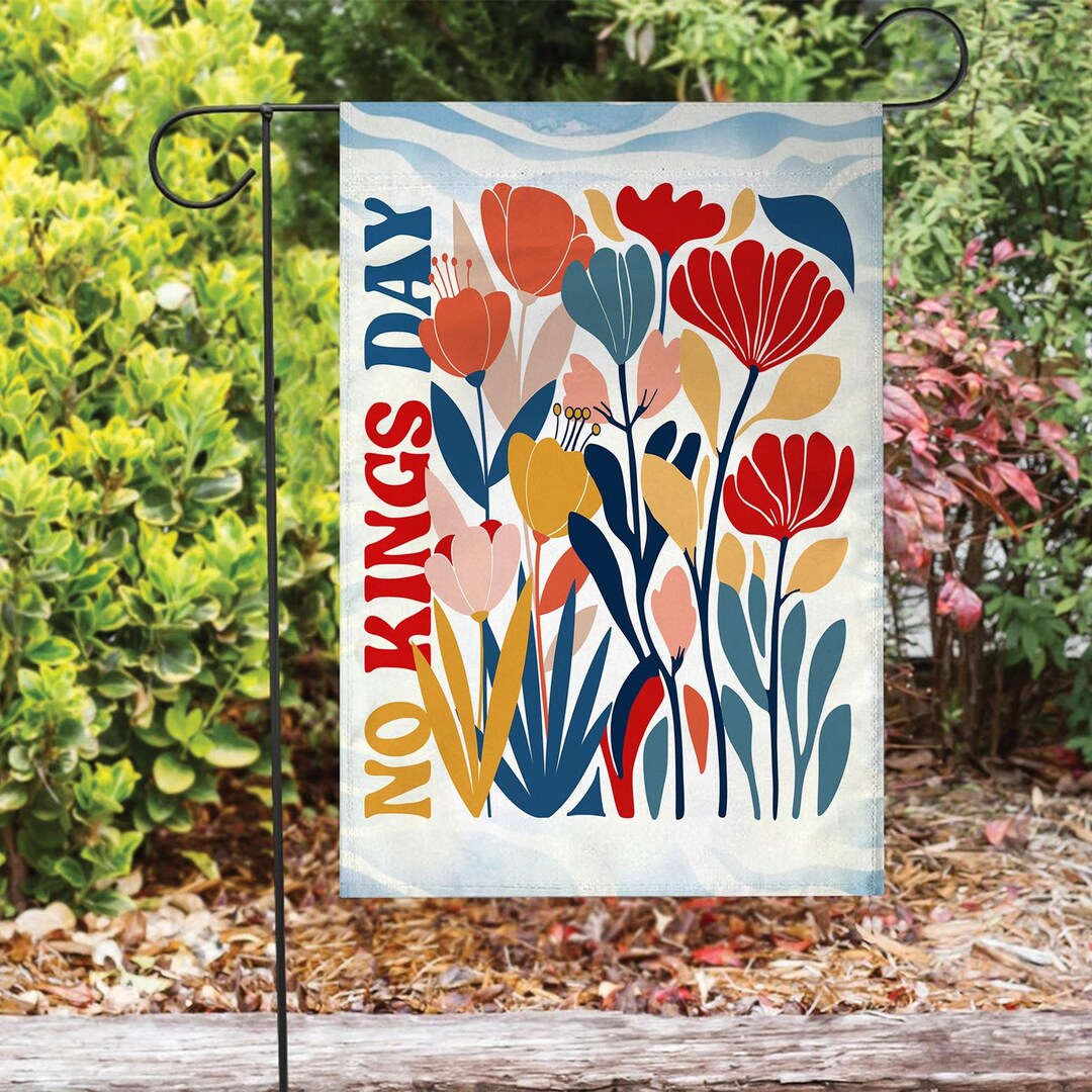 No Kings Protest Flag, Anti Trump House Flag, Resistance Nope to ...