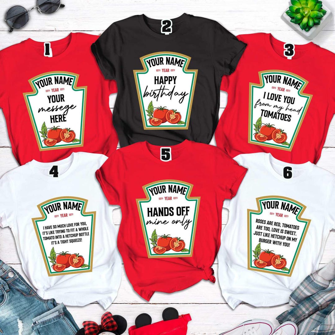 Custom Condiments Halloween Costume Shirts, Matching Halloween Costume ...