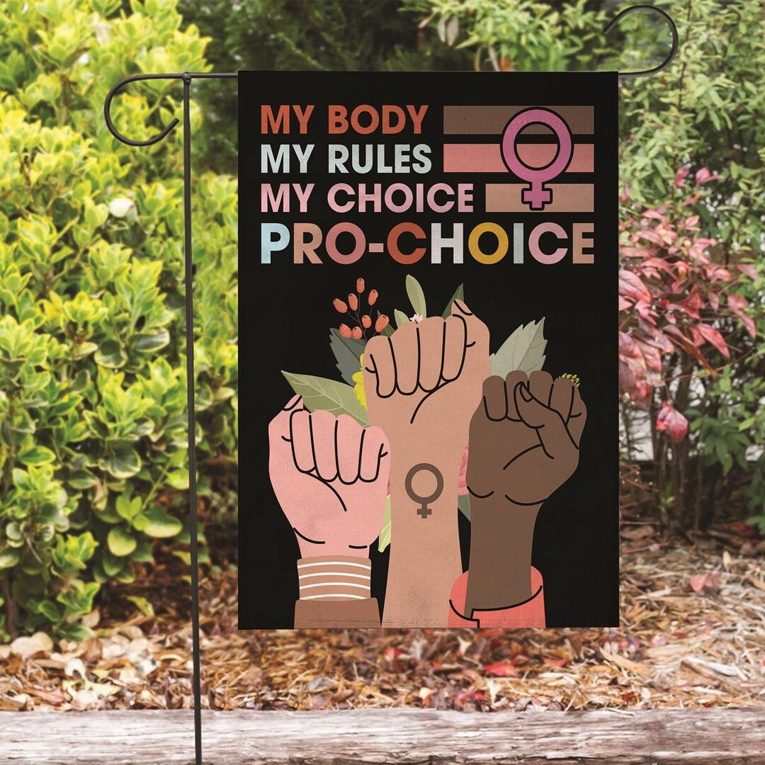 My Body My Rules My Choice Flag, Pro Choice Merch, Feminist Flag, Pro ...