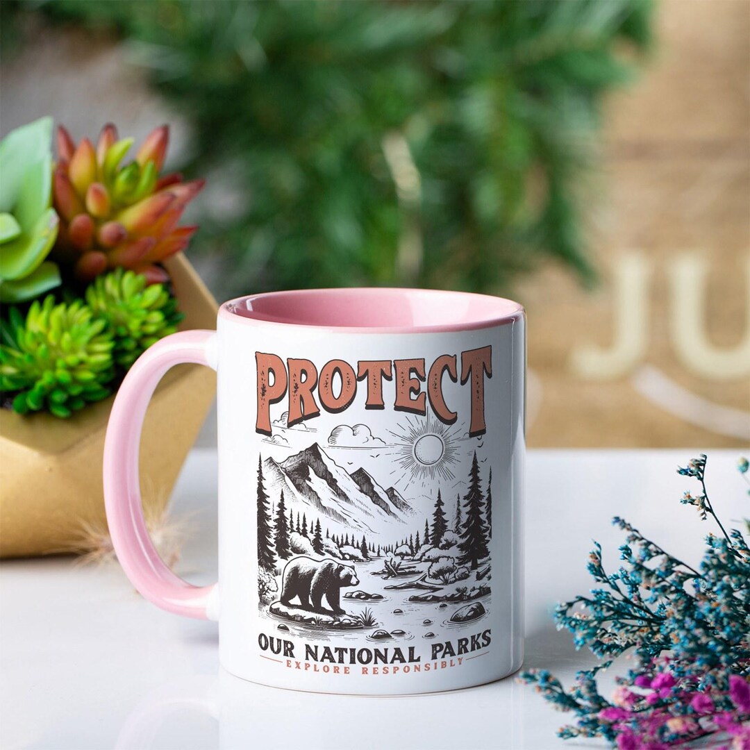 Protect Our National Parks Mug, Parks Over Profit Mug, Granola Girl Mug ...