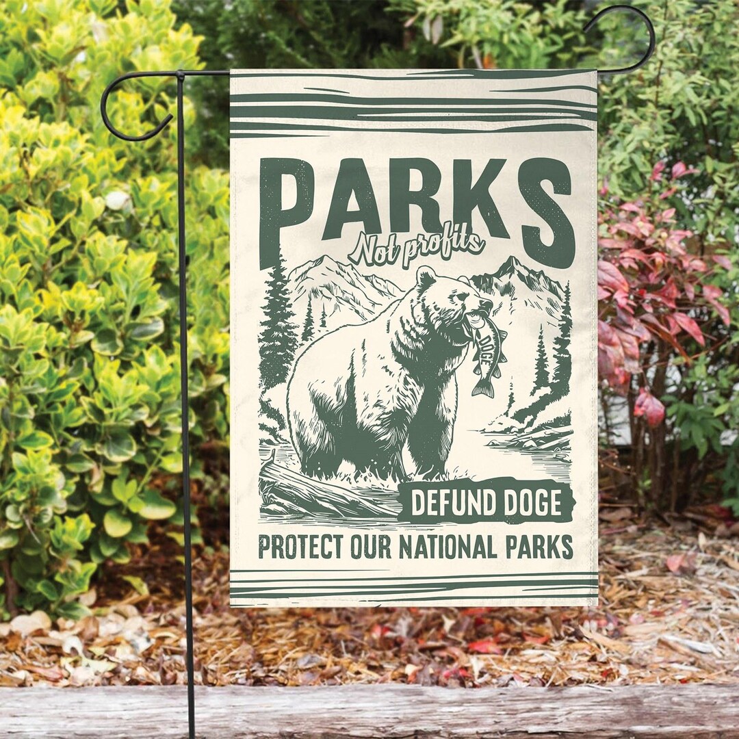 Support National Parks Flag, Subtle Anti Trump Yard Sign, Parks Over ...