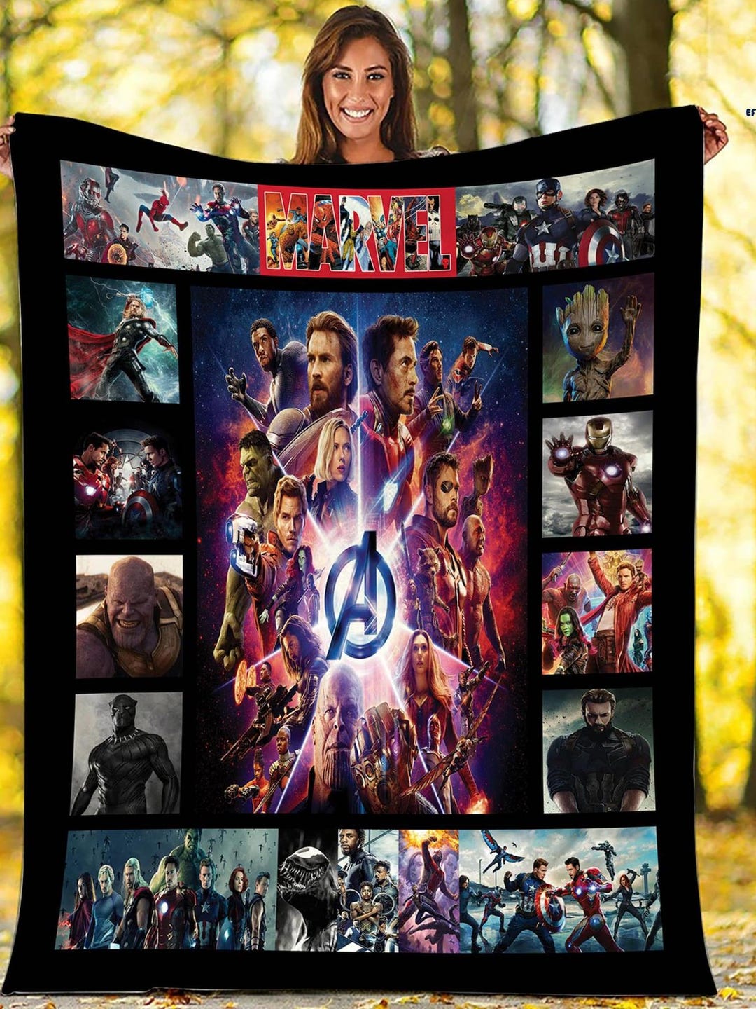 Avengers Fleece Blanket, Superheros Blanket, Spiderman Superhero Bket ...