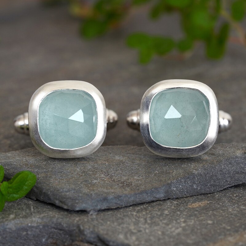 Gemstone Cufflinks - Etsy
