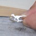 Velociraptor Ring in Sterling Silver Silver Dinosaur Ring - Etsy