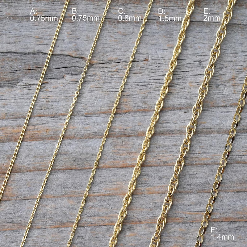 Fine Gold 9ct Necklace - Etsy